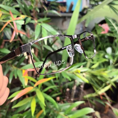 Jual kacamata minus/plus frame metal anti karat lensa kaca asli engsel ...