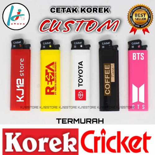Jual Korek Cricket Custom Cetak Nama Logo - Termurah - M2000 CS-002 ...