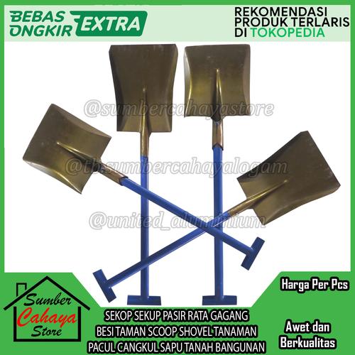 Jual SEKOP SKOP SEKUP PASIR RATA GAGANG BESI TAMAN SCOOP SHOVEL TANAMAN ...