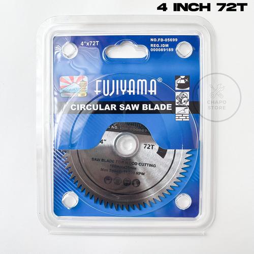 Jual Fujiyama circular saw blade 4" inch 72t mata gerinda potong kayu - Kota Surabaya ...