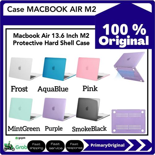 Jual Case Macbook Air 13.6 Inch M2 Protective Hard Shell Case - Smoke ...
