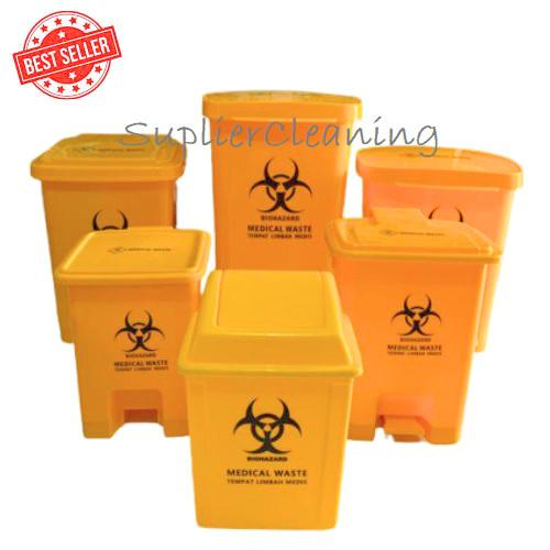 Jual Tempat Sampah Medis Limbah/ Biohazard Medical Waste Kuning Liter ...