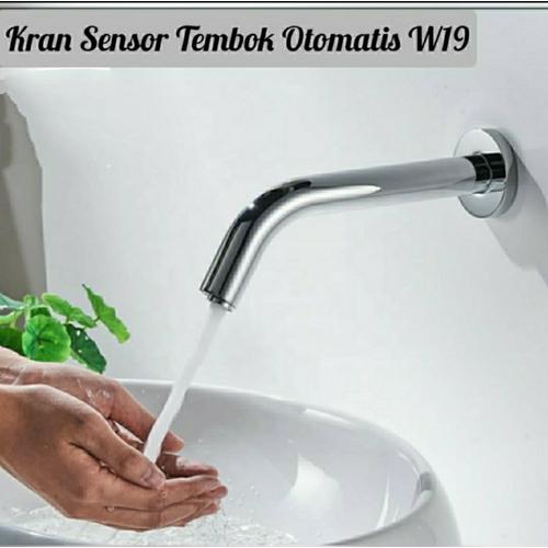 Jual Kran Tembok Sensor Otomatis Kuningan W19-Wall Sensors Washtafel ...
