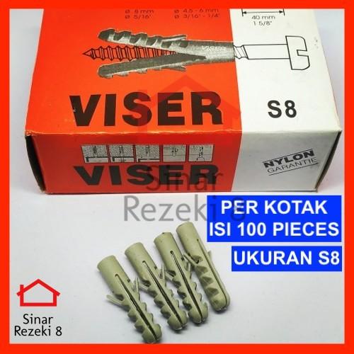 Jual Viser S8 100 pcs KOTAK / S 8 Dinding Tembok Bata Beton Penguat ...