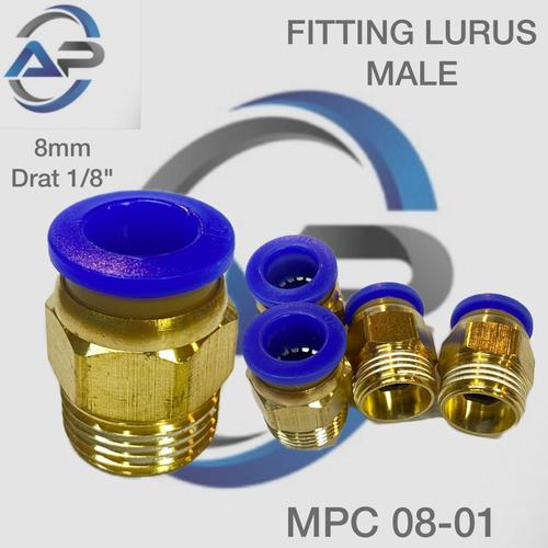 Jual FITTING LURUS MALE PNEUMATIC SELANG 8MM DRAT 1/8" - Jakarta Barat ...