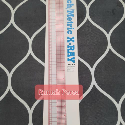 Jual Penggaris Jahit/Menjahit/Pola/Skala - Inch/ Metric Ruller 45cm ...