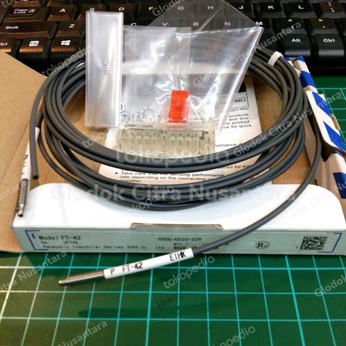 Jual Panasonic SunX Threaded Fiber Sensor FT-42 UFT42 Through Beam 1 ...