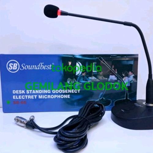Jual Mic Meja / Microphone Podium Panggilan - Soundbest SB 66 Original ...