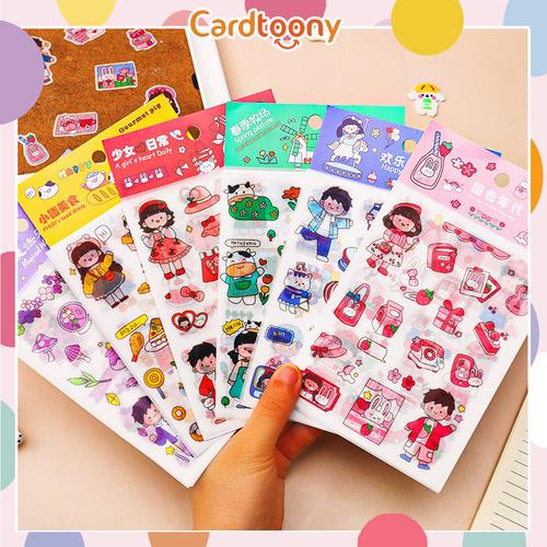 Jual Sticker Aesthetic DIY Dekorasi Stationery Kartun Lucu Imut Stiker ...