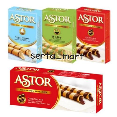 Jual Astor Wafer Stick Double Chocolate 40gr / Vanilla / Matcha - Astor ...