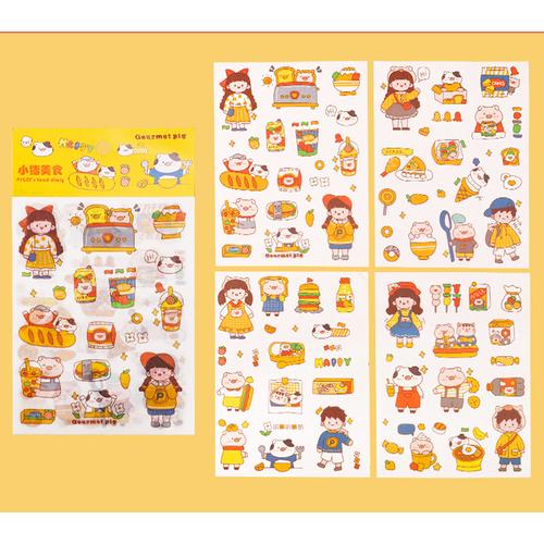 Jual Sticker Aesthetic DIY Dekorasi Stationery Kartun Lucu Imut Stiker ...