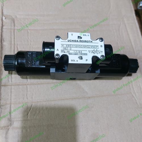 Jual SOLENOID VALVE UCHIDA REXROTH H- 4WEH16H50/6AG24NEPI -982-0 dc24v - Jakarta Barat - global ...