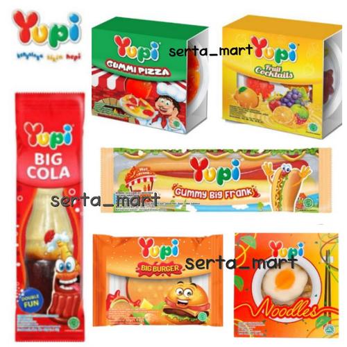 Jual Yupi Gummy Candies 23gr - Yupi Permen Jelly Cola / Big Frank ...