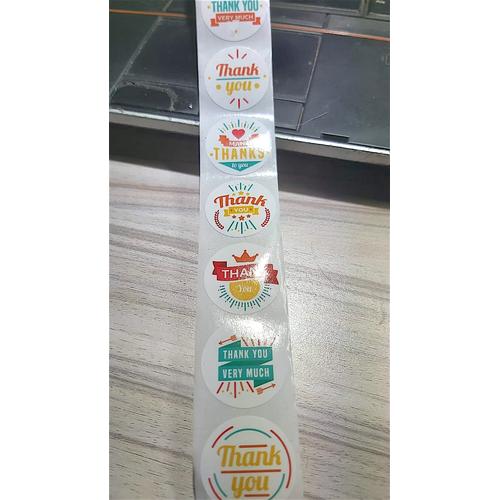 Jual 1 ROLL STIKER TERIMA KASIH / STICKER THANK YOU / 500 pcs - Varian ...