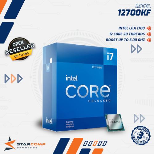 Promo Intel Core i7 12700KF Box 5.0Ghz 12 Core 20 Threads LGA1700 Alder ...