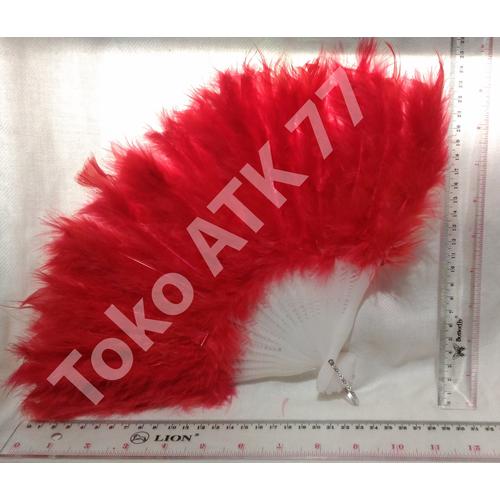 Jual Kipas Tari Nari Bulu Merah Murah Bagus READY STOCK - Merah - Kota ...