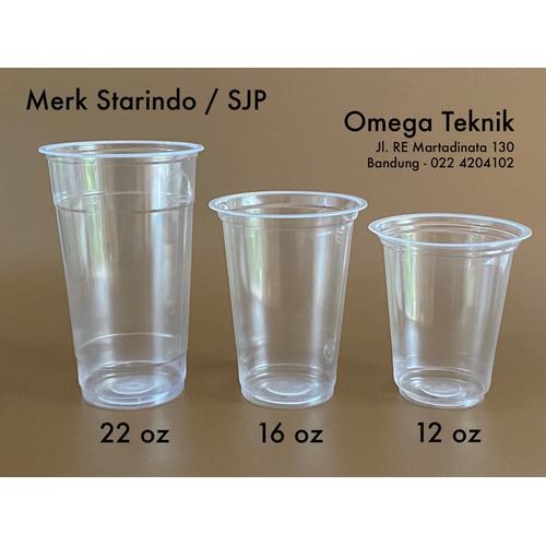 Jual Cup gelas plastik Starindo 12/14/16/22 oz 1 dus 1000 pcs TEBAL ...
