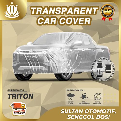Jual Sarung Mobil Plastik TEBAL Body Cover Transparan Triton Double ...