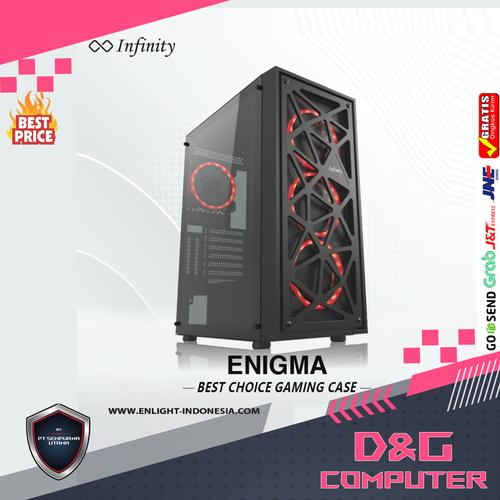 Jual Casing Infinity Enigma - mATX, ATX GAMING CASE - INCLUDE 3 FAN ...