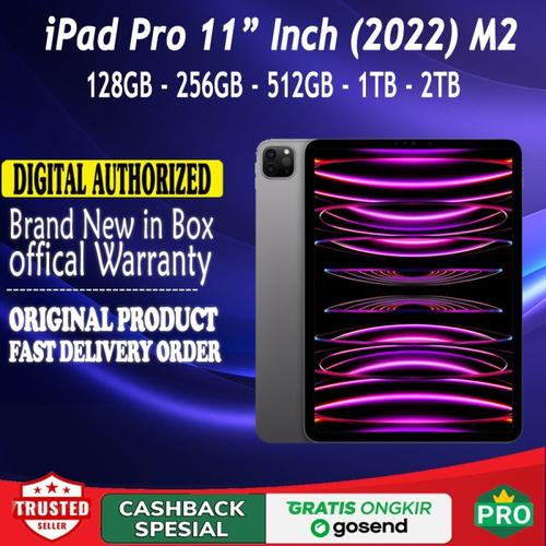 Jual iPad Pro 2022 12.9" Inch M2 128GB 256 512 1TB Silver Gray WIFI-Celular - 256GB, WIFI Gray ...