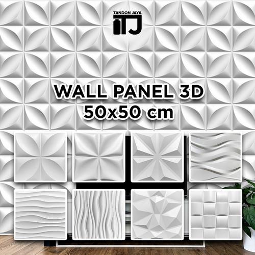Jual PVC WALL PANEL 3D DEKORASI DINDING 50X50 CM WALLPAPER HOME DECOR ...