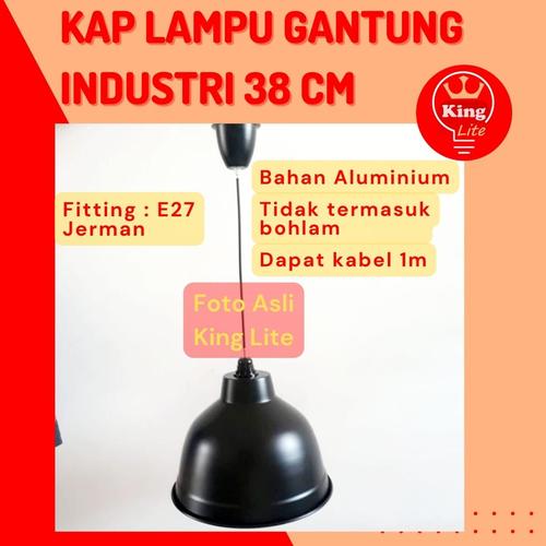 Jual Kap Lampu gantung industri diameter 38 cm - dlm putih - Jakarta Pusat - King Lite | Tokopedia