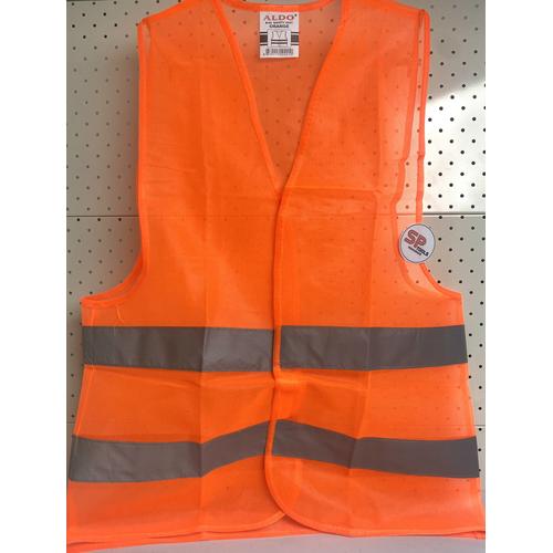 Jual BAJU ROMPI PROYEK / SAFETY VEST SAKU RESLITING HIJAU ORANGE ALDO ...