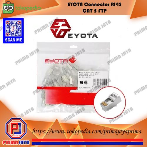 Jual EYOTA Connector RJ45 Cat 5 FTP Konektor Lan isi 50 Pcs - Kota ...