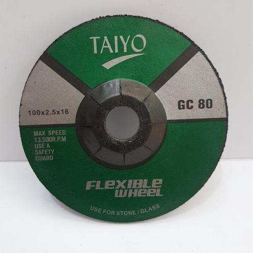 Jual TAIYO MATA GERINDA FLEXIBLE 4" GC80 FLEXIBLE WHEEL 4 INCH 100MM GC ...