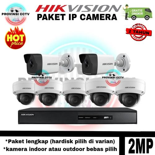 Jual PAKET CCTV IP CAMERA HIKVISION 2MP 8 CHANNEL 7 KAMERA IP CAM POE - Jakarta Barat - PROVINSI ...