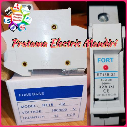 Jual FUSE HOLDER RT18-32 (X) RUMAH FUSE RT1832 DIN RAIL MOUNTING FUSE ...