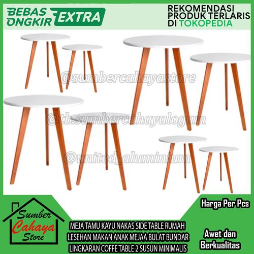 Jual MEJA TAMU KAYU NAKAS SIDE TABLE RUMAH LESEHAN MAKAN ANAK MEJAA ...