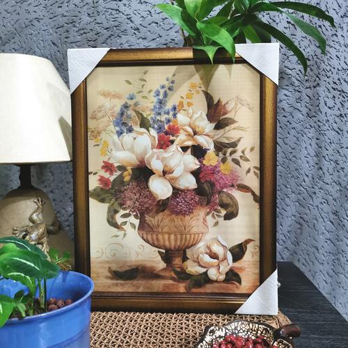 Jual Lukisan Dinding Klasik Bunga 4 MAGNOLIA FLOWERS Kaca SIAP GANTUNG ...