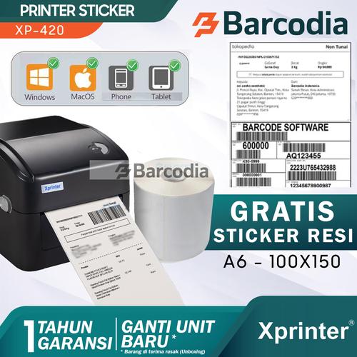 Promo PRINTER BARCODE LABEL - RESI ALAMAT ANDROID/MAC/WINDOWS USB ...