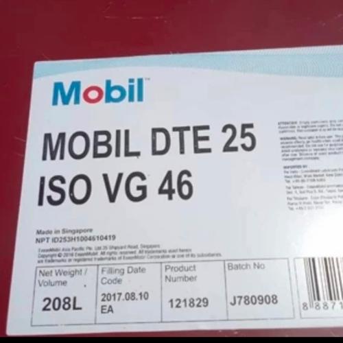 Jual oli oli Mobil DTE 25 iso VG 46 209ltr plumas - Jakarta Barat ...