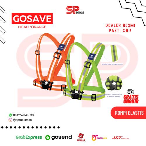 Jual GOSAVE ROMPI PROYEK ELASTIS V / SAFETY VEST SCOTLIGHT HIJAU ...