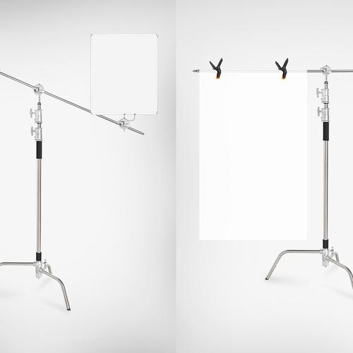 Jual C Stand Adapter c stand Boom arm Adapter C Light Stand Softbox ...