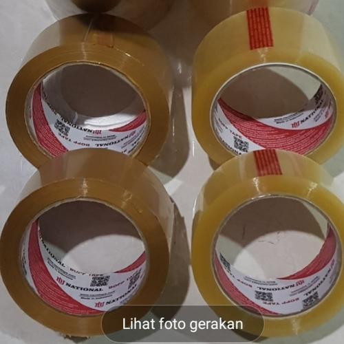 Jual LAKBAN / OPP TAPE MERK NATIONAL, PRODUK NACHI TAPE UKURAN 48MM/2 ...