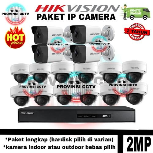 Jual PAKET CCTV IP CAMERA HIKVISION 2MP 16 CHANNEL 16 KAMERA IP CAM POE - TANPA HDD - Jakarta ...