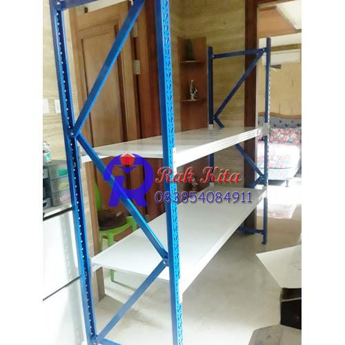 Jual RAK GUDANG BESI SERBAGUNA KUAT TAHAN BEBAN 250 KG PERAMBALAN - 2 ...