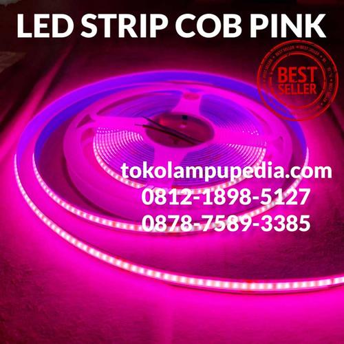 Jual Lampu LED STRIP PINK COB 12V 5 Meter di Toko Sumber Lampu ...
