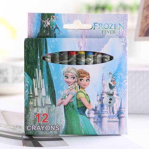 Jual Pensil warna set isi 12 warna crayon gambar mewarnai kartun anak ...