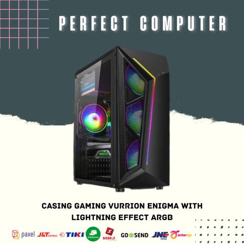 Jual CASING GAMING VURRION ENIGMA WITH LIGHTNING EFFECT ARGB - Kota ...