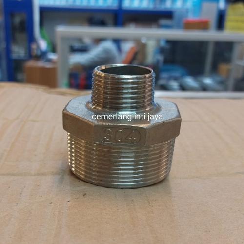 Jual Hex Nepel / Doubel Nepel Reducer Stainless SS 304 1 x 1/2 inch SS304 - Jakarta Barat ...