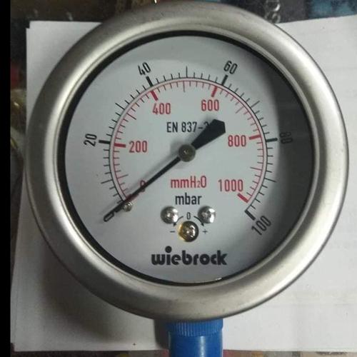 Jual Pressure Gauge Raket 2 5 Inch 100 Mbar MmH2O Stainless Brass