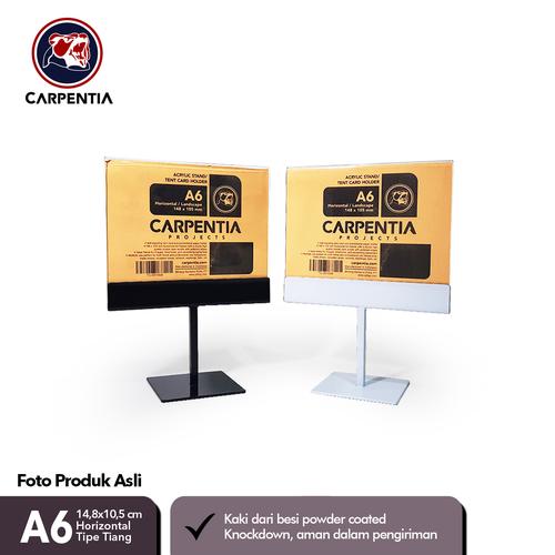 Promo Carpentia Stand Acrylic Besi /Tiang A6 Horizontal 14,8x10,5cm ...