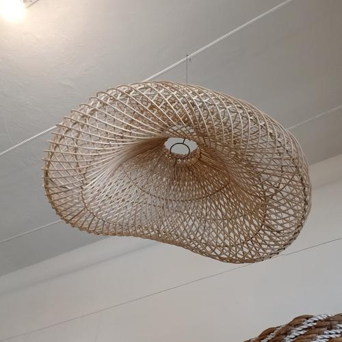 Jual Lampu Gantung Rotan/Kap Lampu Gantung Rotan/Lampu Rotan Ombak ...