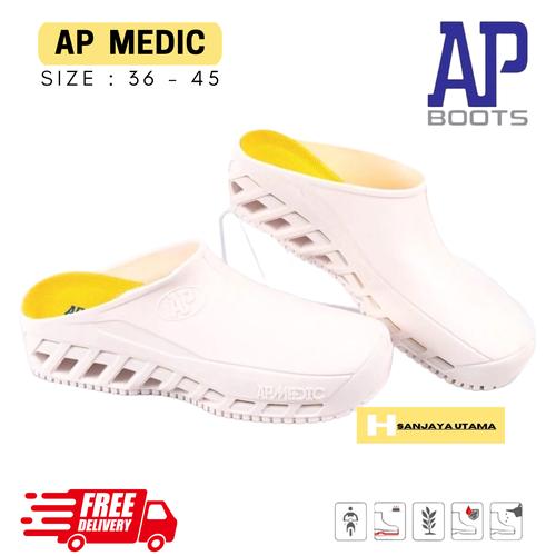 Jual sepatu ap medic medis / AP medic boots / sepatu kesehatan (PUTIH ...