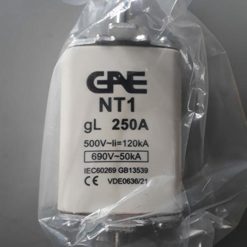 Jual NT Fuse Size 1 250A GAE 500 Volt NH Fuse Sekring NT1 / NT1 250A ...