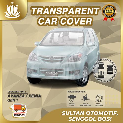 Jual Sarung Mobil Plastik TEBAL Body Cover Transparan Avanza Xenia Lama ...